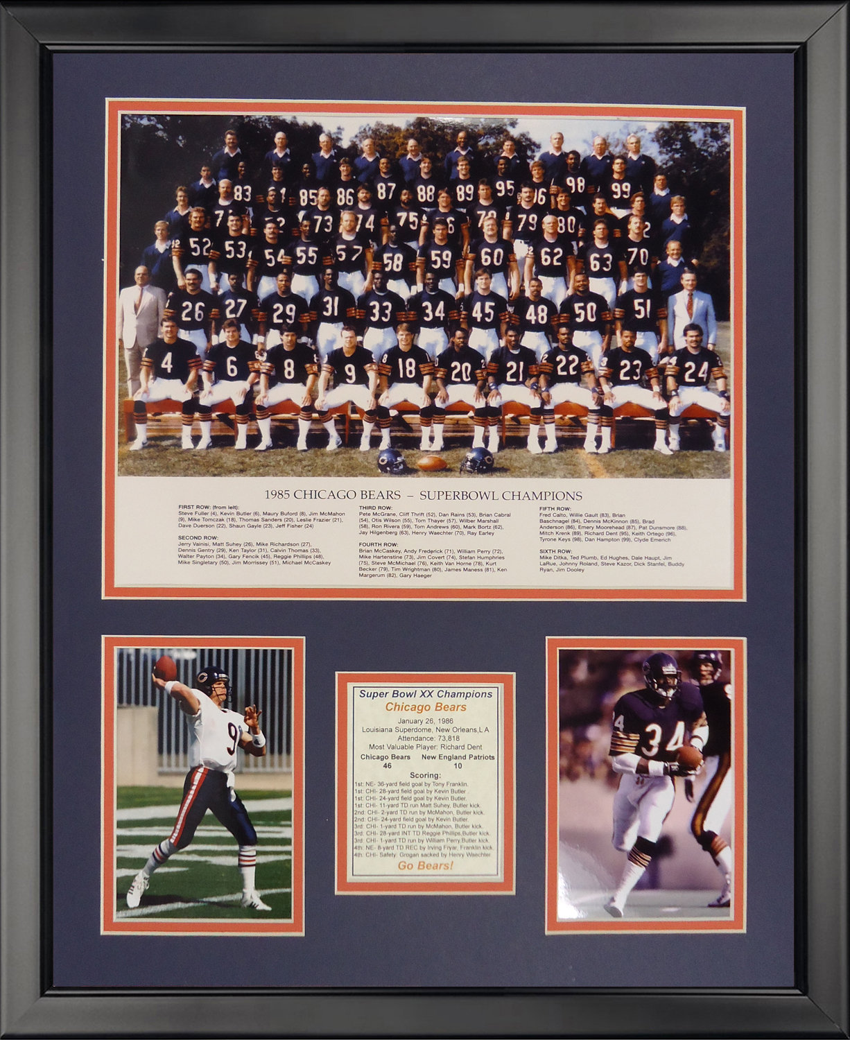 Legends Never Die NFL Picture Frame Memorabilia & Reviews | Wayfair