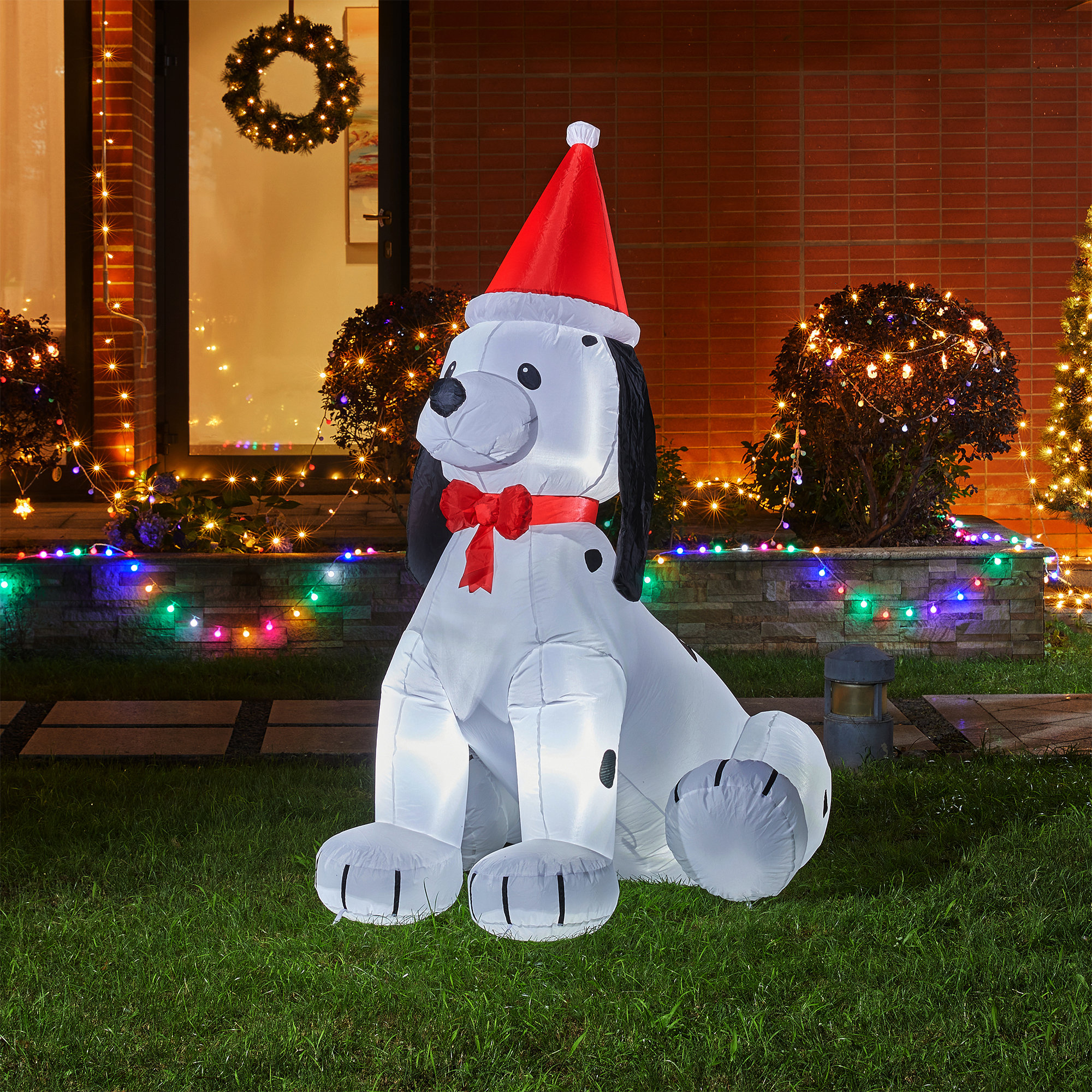 Glitzhome 6FT Christmas Lighted Inflatable Puppy Dog Décor & Reviews ...