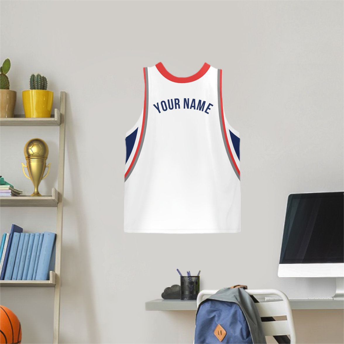 East Urban Home Dallas Basketball Jersey Wall Decal | Wayfair