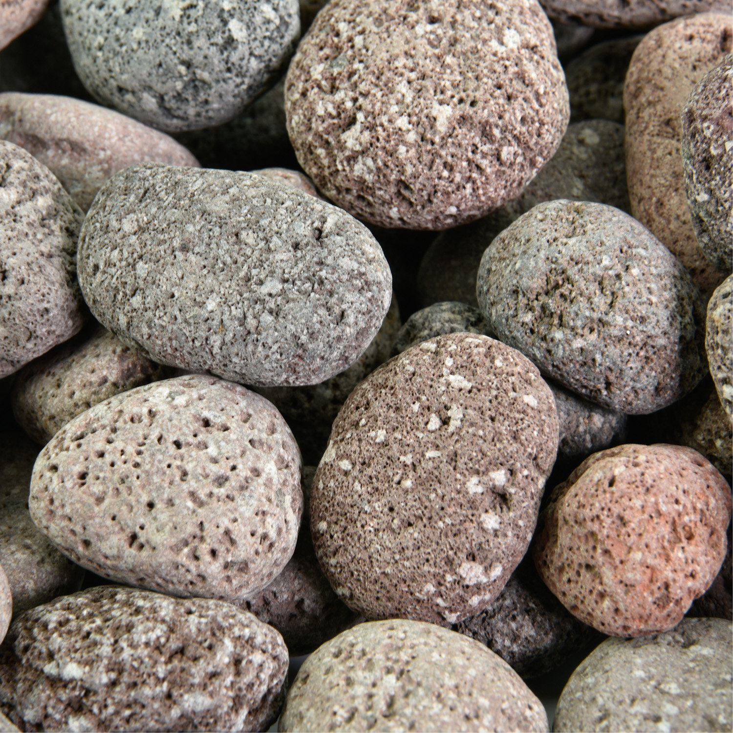 Fire Pit Essentials Hand-Picked Round Pebbles Fire Pit Lava Rocks ...