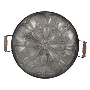 One Allium Way® Round Iron Coffee Table Tray & Reviews | Wayfair