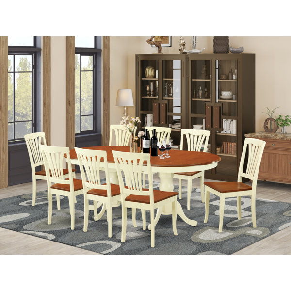 Alcott Hill® Aleta Extendable Solid Wood Dining Set & Reviews | Wayfair