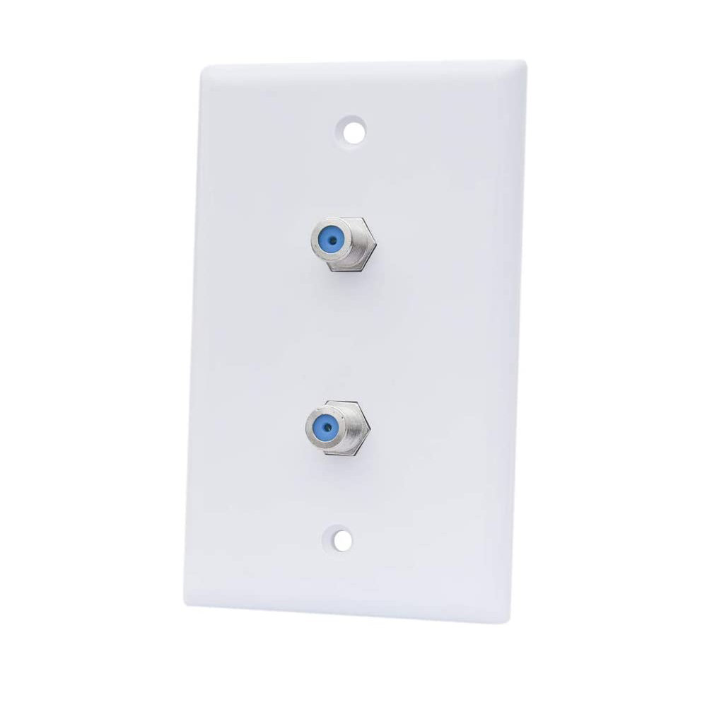 Satellitesale 2-Gang Coax Wall Plate | Wayfair Satellitesale 2-Gang Coax Wall Plate | Wayfair