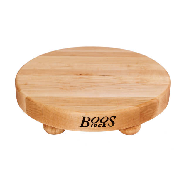 John Boos BoosBlock® 4" Thick Butcher Block Cutting Board with Legs ...