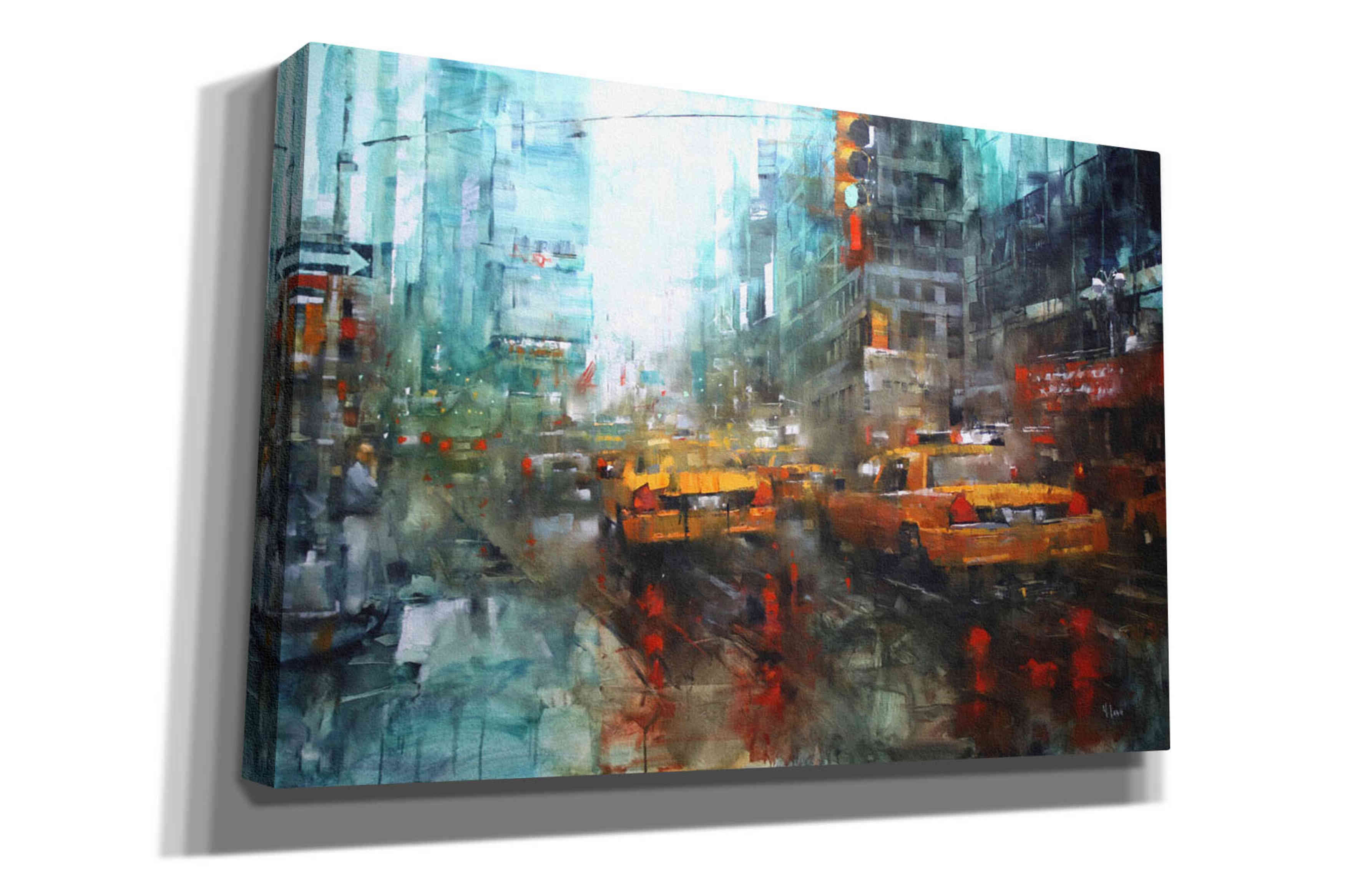 Winston Porter Times Square Reflections by Mark Lague - Wrapped Canvas ...