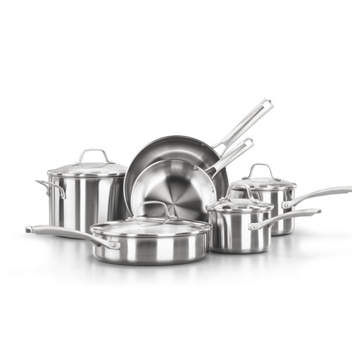 Calphalon Classic Stainless Steel 10 Piece Cookware Set & Reviews | Wayfair