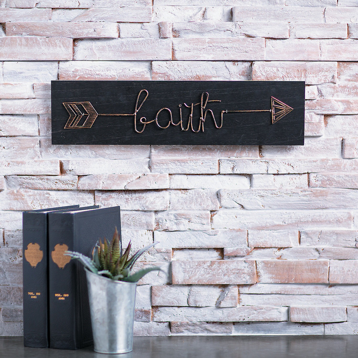 Gracie Oaks Faith Wall Sign, All Seasons, Home Decor, Wall Decor, 1 ...