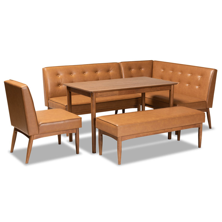 Corrigan Studio® Kelm 5 - Piece Breakfast Nook Dining Set | Wayfair