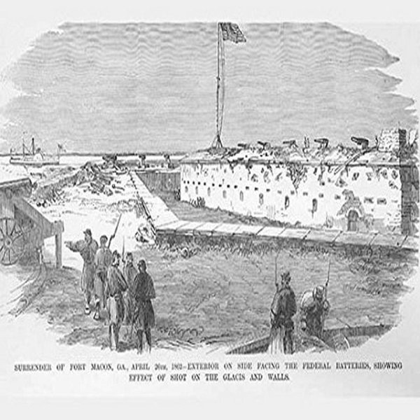 Latitude Run® Surrender Of Fort Macon, Georgia - Wrapped Canvas Drawing ...