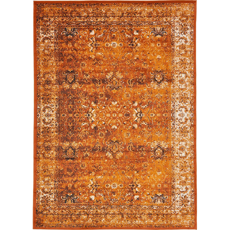 RugPal Majestic Orange Area Rug | Wayfair