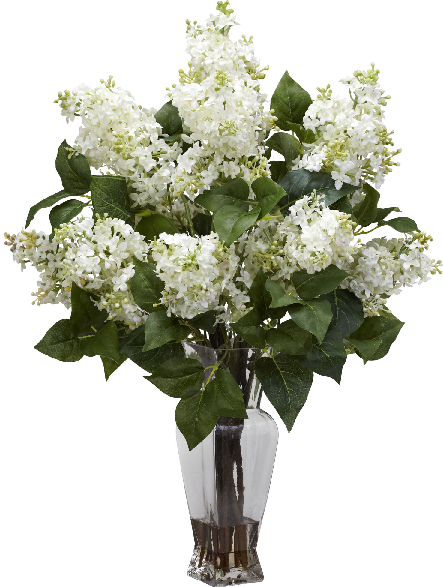 Primrue Lilac Floral Arrangement in Vase & Reviews | Wayfair