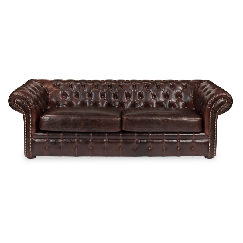 Sarreid Ltd Piccadilly Leather Sofa | Perigold