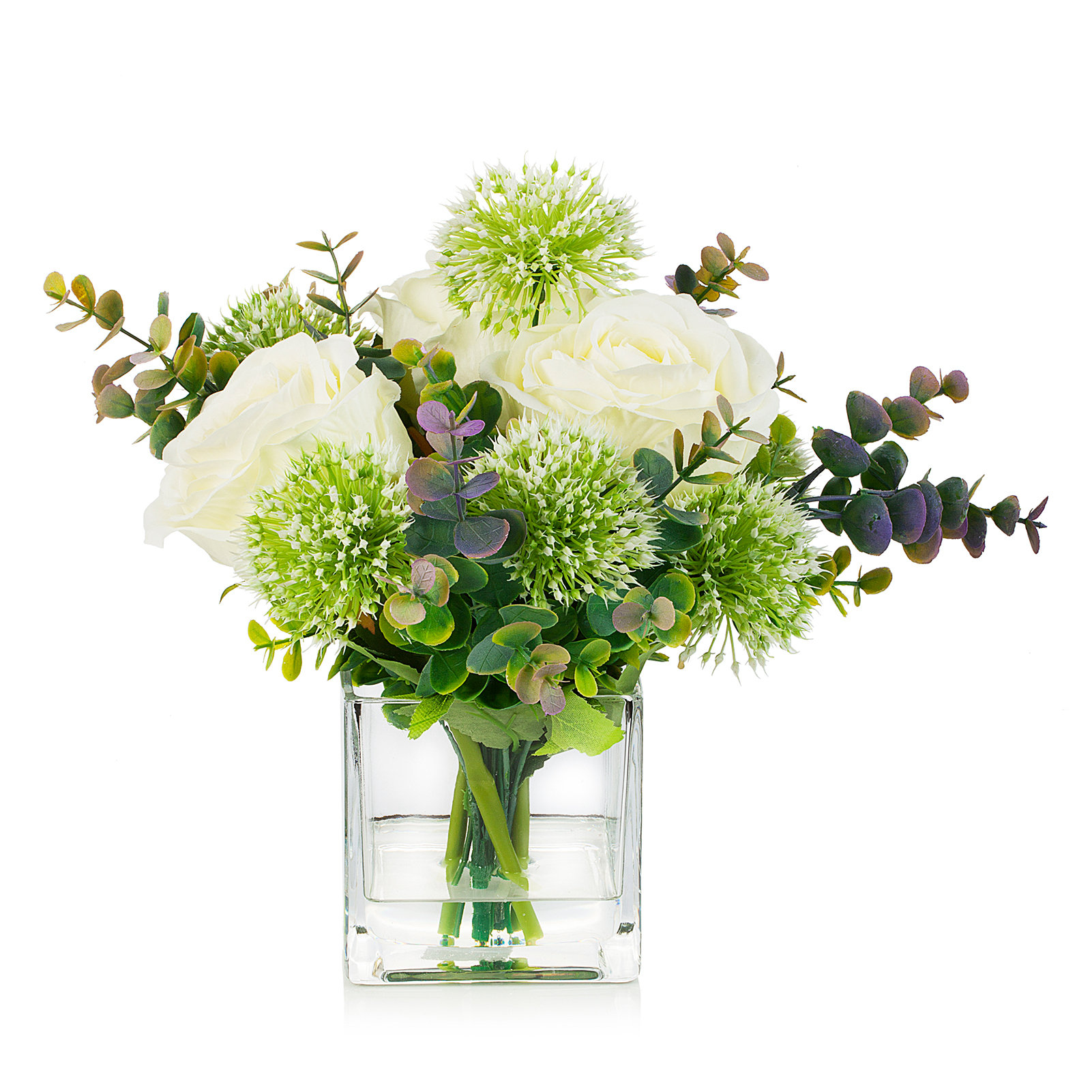 Primrue Roses Centerpiece in Vase | Wayfair