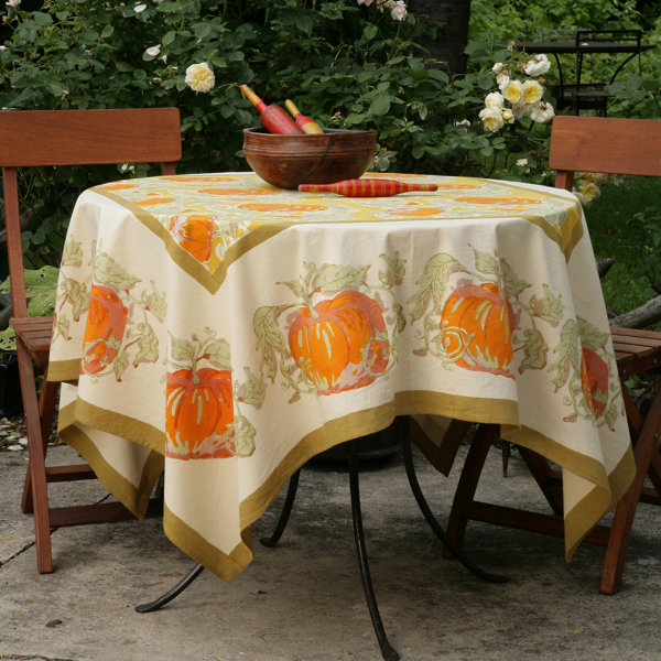 Pumpkin Halloween Thanksgiving Fall Tablecloth Ideas