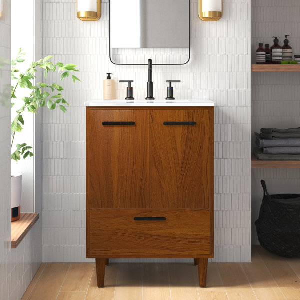 Dark-walnut-bathroom-vanity | Wayfair