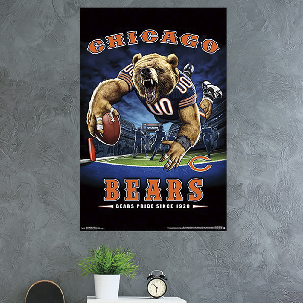 Trends International Chicago Bears - End Zone Paper Print | Wayfair