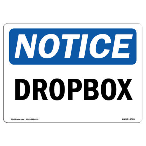 SignMission Drop Box Sign | Wayfair