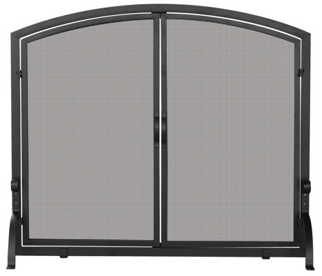 Uniflame Corporation Single Panel Wrought Iron Fireplace Screen ...