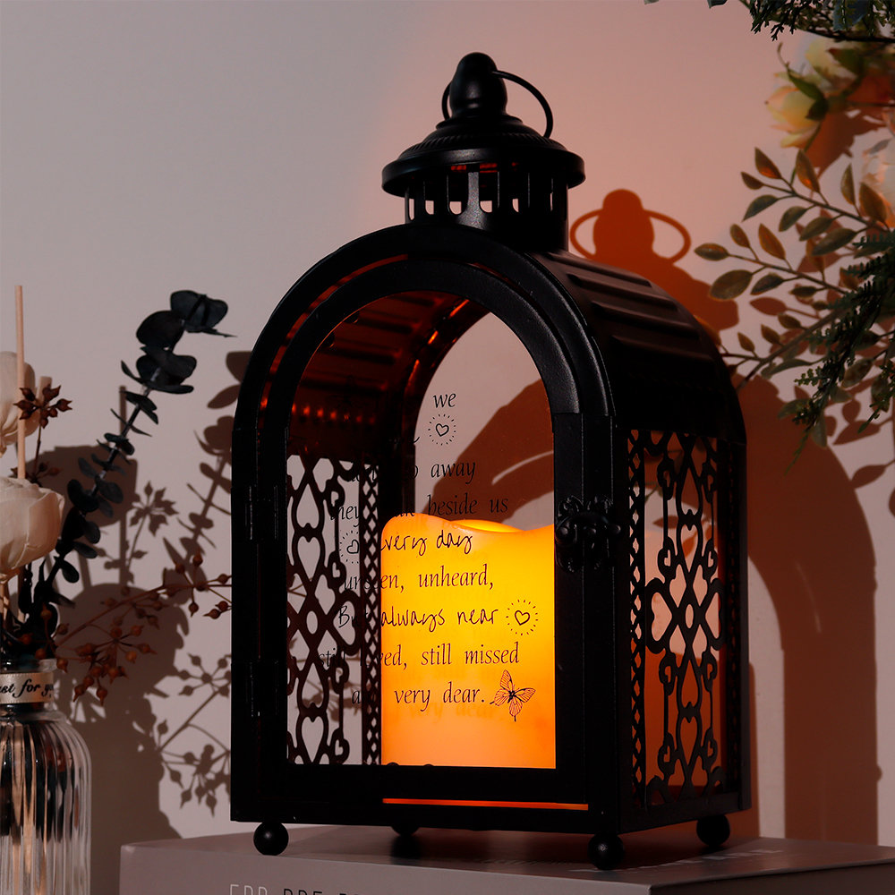 Trinx 11''H Memorial Remembrance Lantern with Commemorative Poems | Wayfair