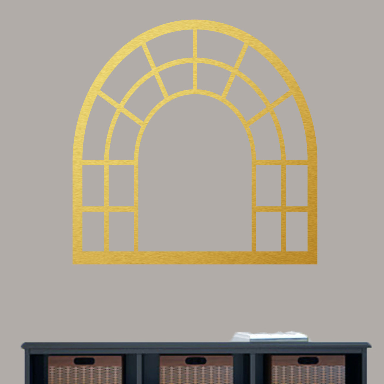 SweetumsWallDecals Arched Window Frame Wall Decal | Wayfair