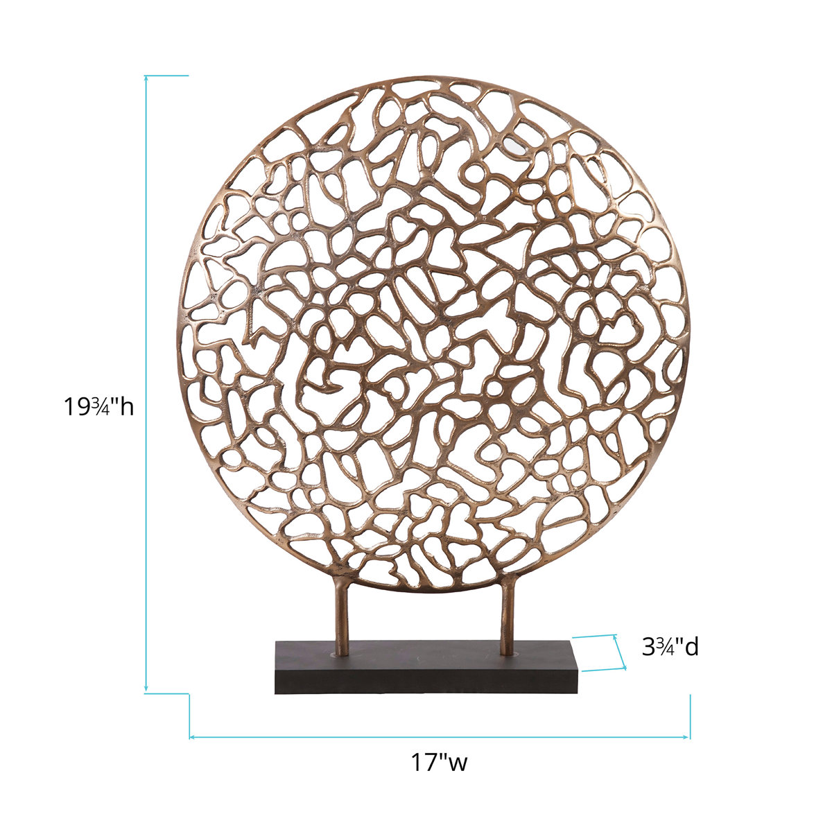 Wade Logan® Fogarty Aluminum Branch Disk Sculpture & Reviews | Wayfair