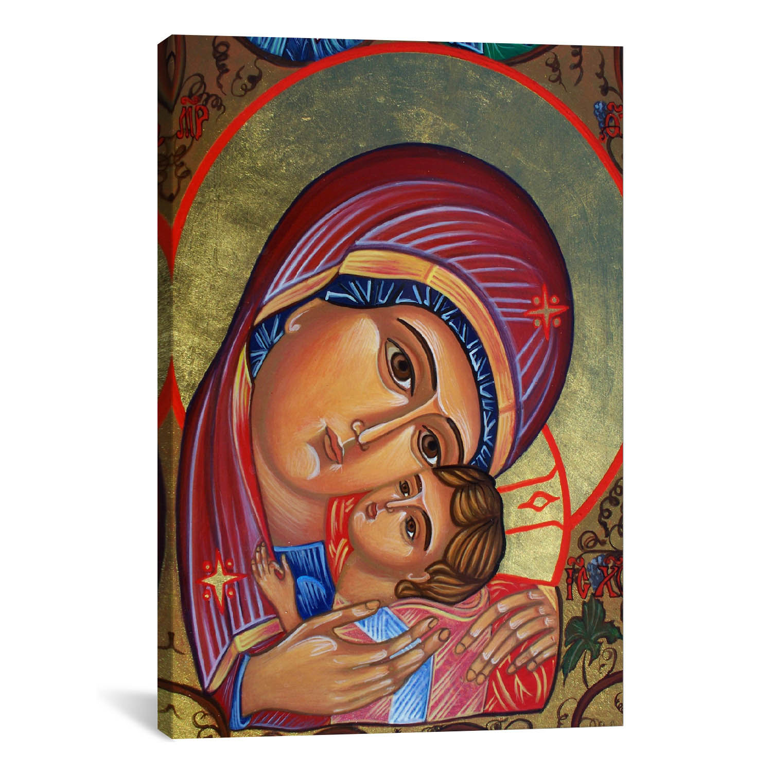 iCanvas Christian Theotokos and Christ Painting Print on Canvas ...