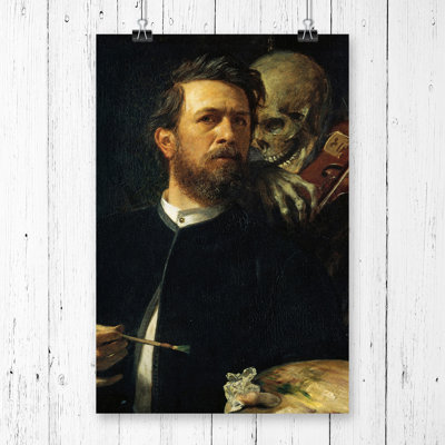 Big Box Art 'Self Portrait, Death Playing the Fiddle' by Arnold Bocklin ...