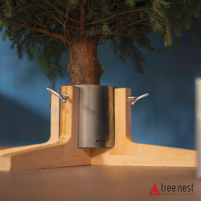 TreeNest Rustic Live Tree Stand & Reviews | Wayfair