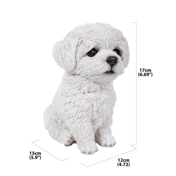 Hi-Line Gift Ltd. Maltese Puppy Statue & Reviews | Wayfair