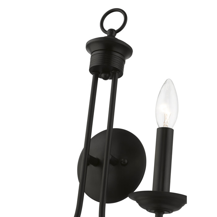 Willa Arlo Interiors Caughfield Steel Candle Wall Light | Wayfair