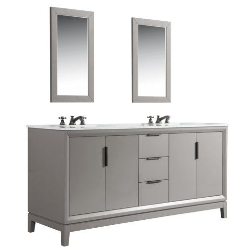 Modern Double Bathroom Vanities | AllModern