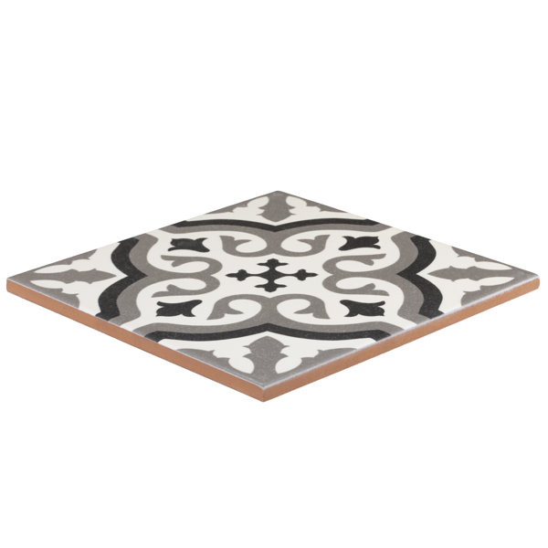 Industry Tile Tradition 8" x 8" Ceramic Spanish Wall & Floor Tile ...