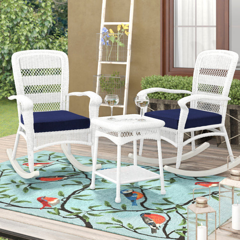 Tortuga Outdoor Portside Plantation 3 Piece Rocker Set & Reviews | Wayfair