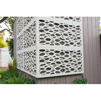 OUTDECO 4 ft. H x 2 ft. W Leafstream Fence Panel | Wayfair
