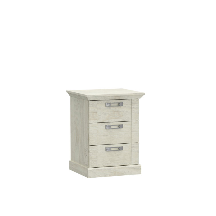 Brambly Cottage Aleisha 3 Drawer Bedside Table | Wayfair.co.uk