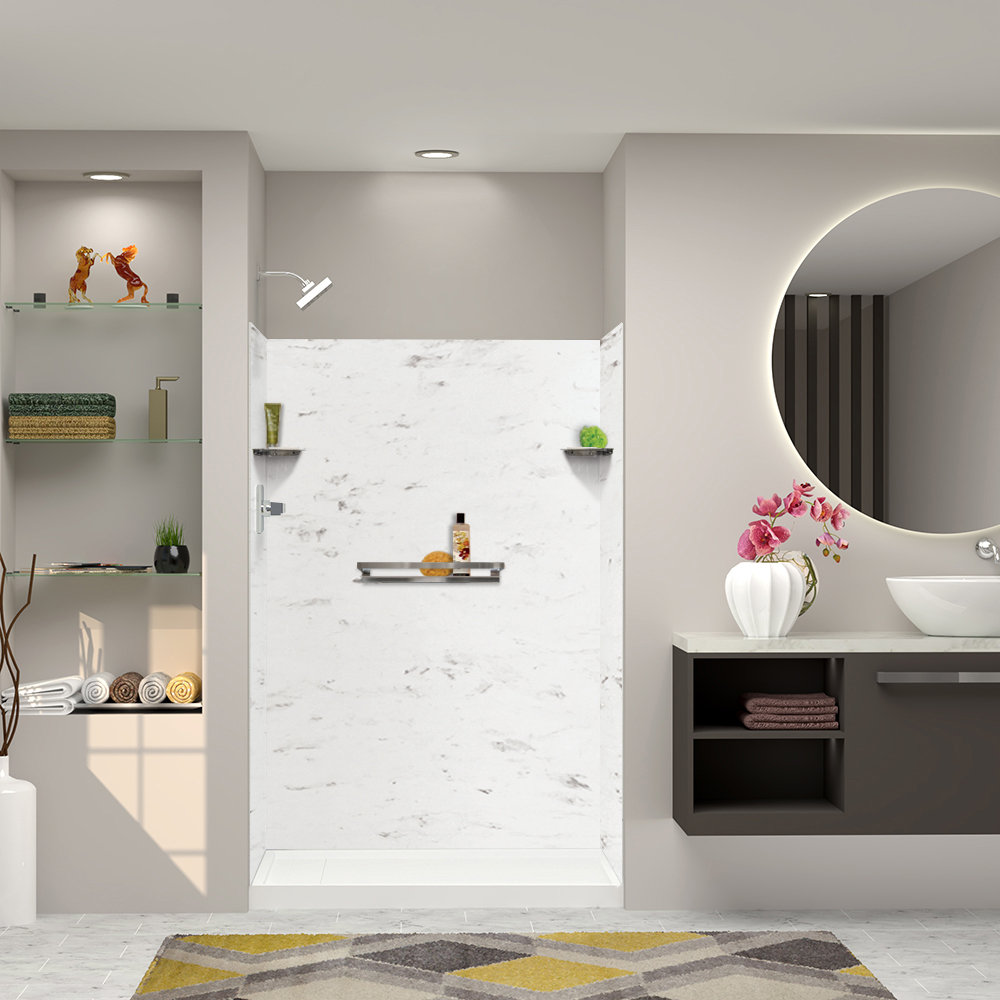 Transolid Drill / Screw Stainless Steel Shower Shelf | Wayfair