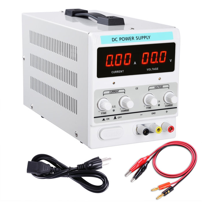 WFX Utility™ 110V AC 30V 10A DC Power Supply Precision Variable Digital ...
