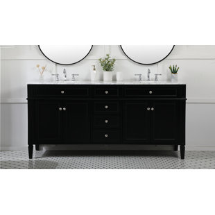 Wayfair | 72 Inch Black Bathroom Vanities You'll Love in 2021