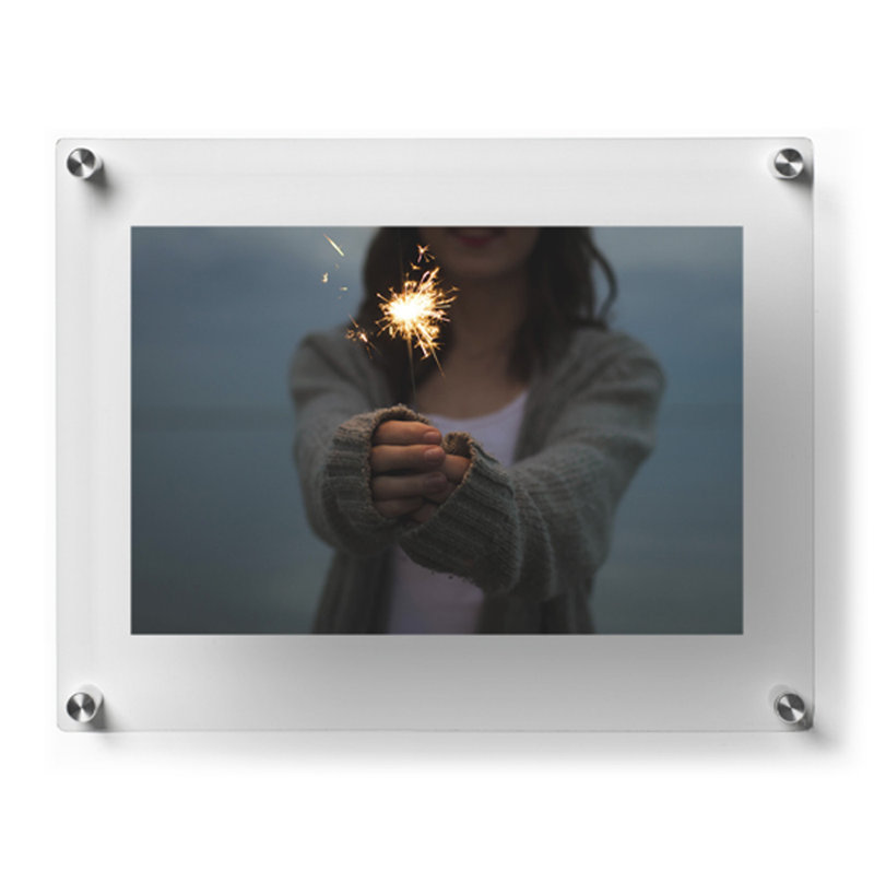 Wexel Art Double Panel Floating Acrylic Picture Frame & Reviews | Wayfair