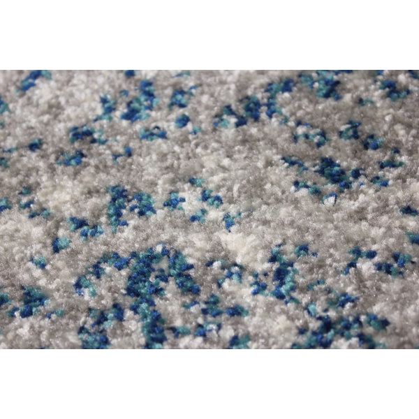 Ebern Designs Toombs Hand-Tufted Blue Area Rug | Wayfair