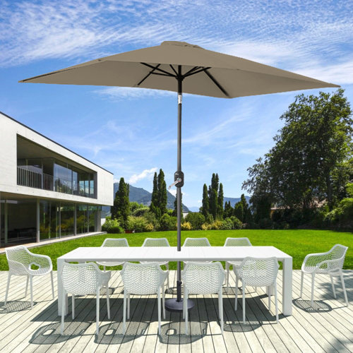Dakota Fields Angellique 3m x 2m Rectangular Traditional Parasol ...