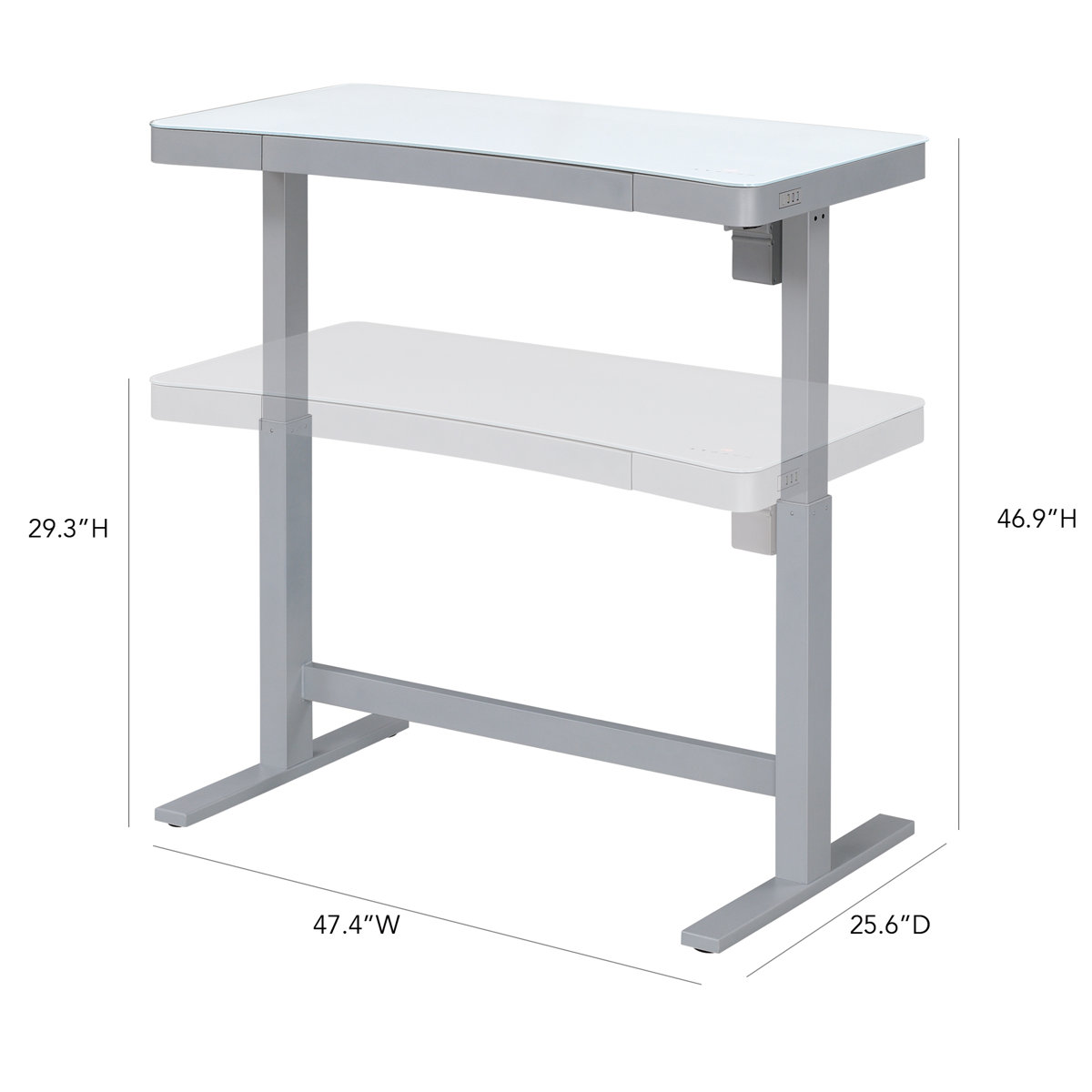 Upper Square™ Babin Height Adjustable Standing Desk & Reviews | Wayfair