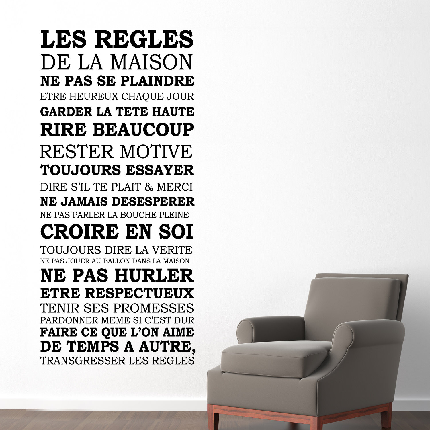 Winston Porter 2 Piece House Rules Wall Decal Set | Wayfair