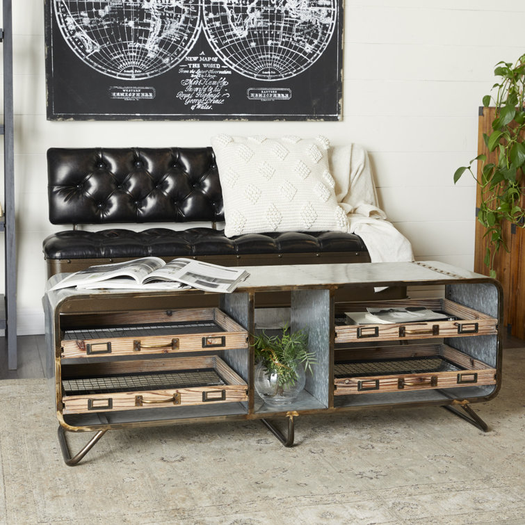 Williston Forge Rainey Metal Storage Bench & Reviews | Wayfair