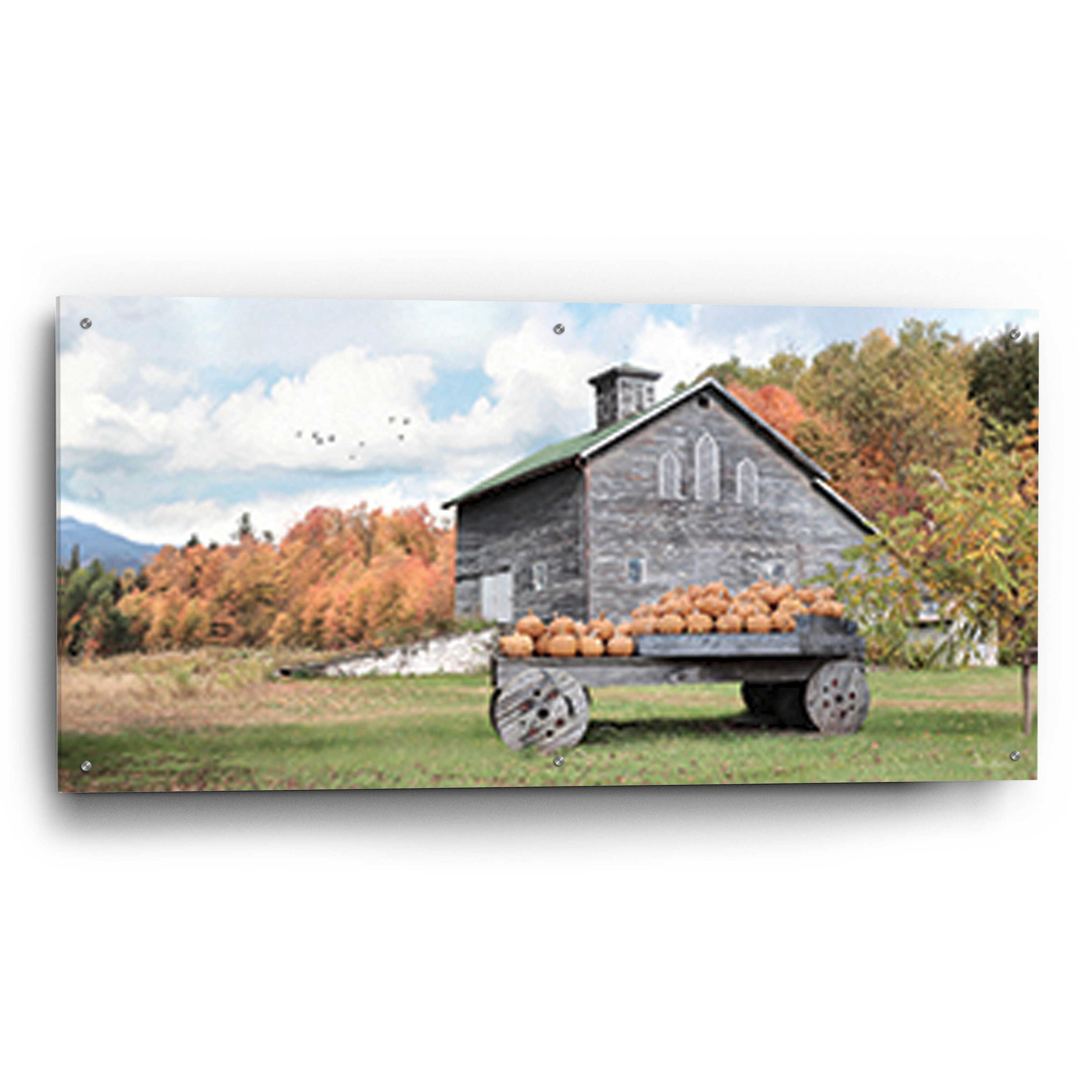 August Grove® Fall Roadside Market by - Unframed Graphic Art | Wayfair