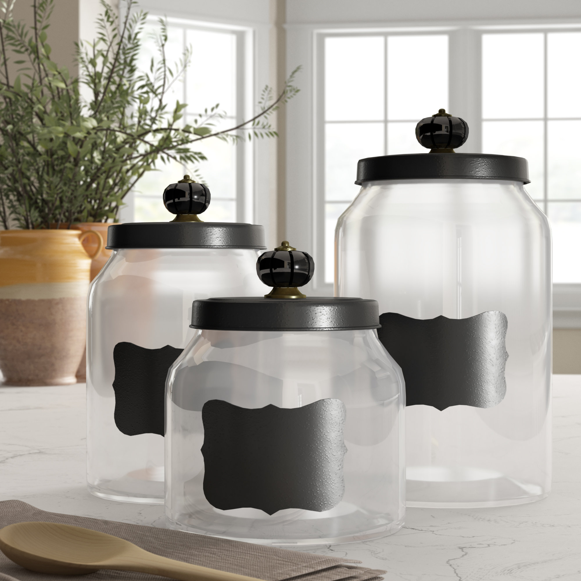 August Grove® 3 Piece Kitchen Canister Set & Reviews | Wayfair