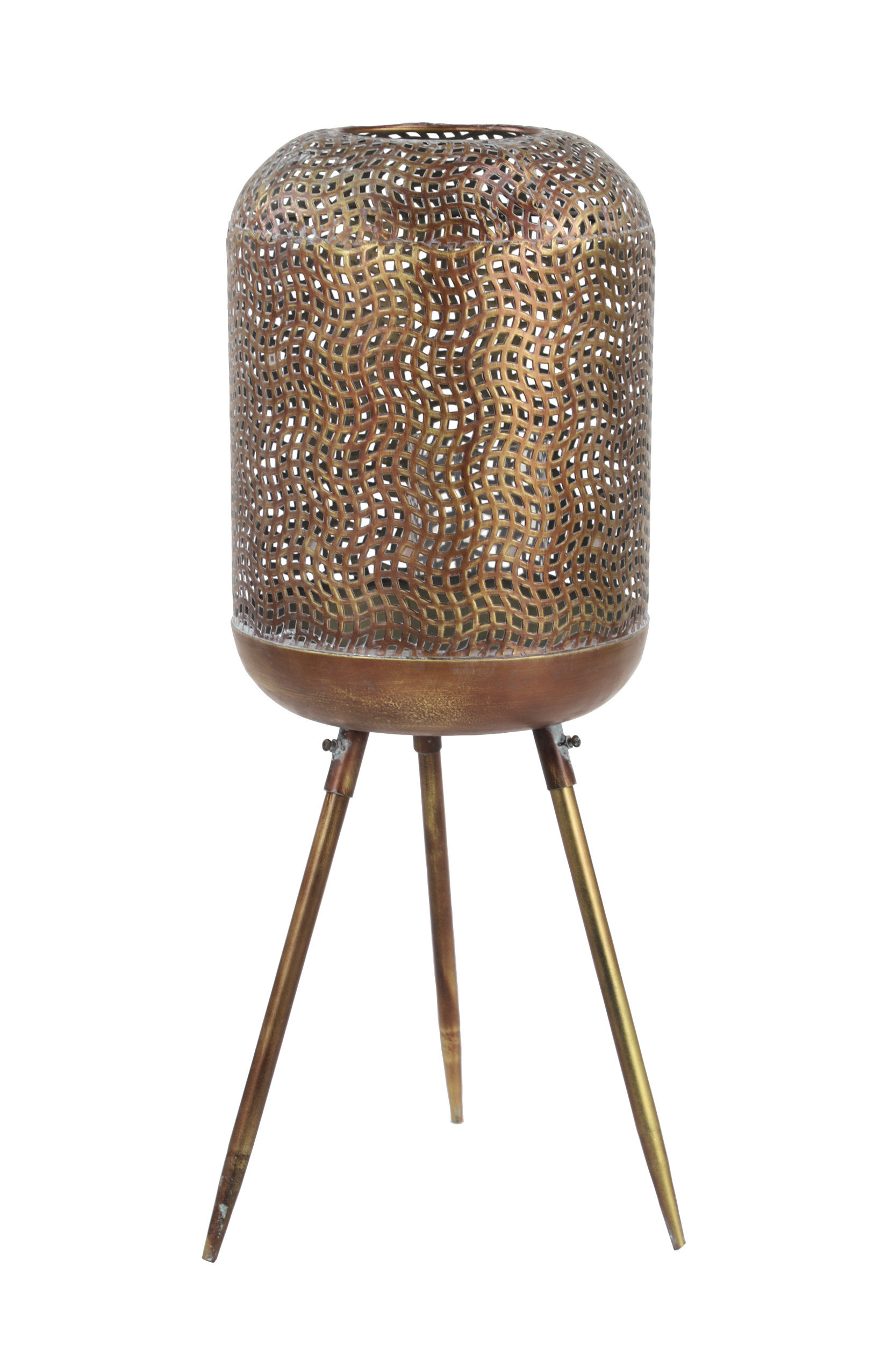 Dakota FieldsModern Round Floor Metal Lantern & Reviews | Wayfair