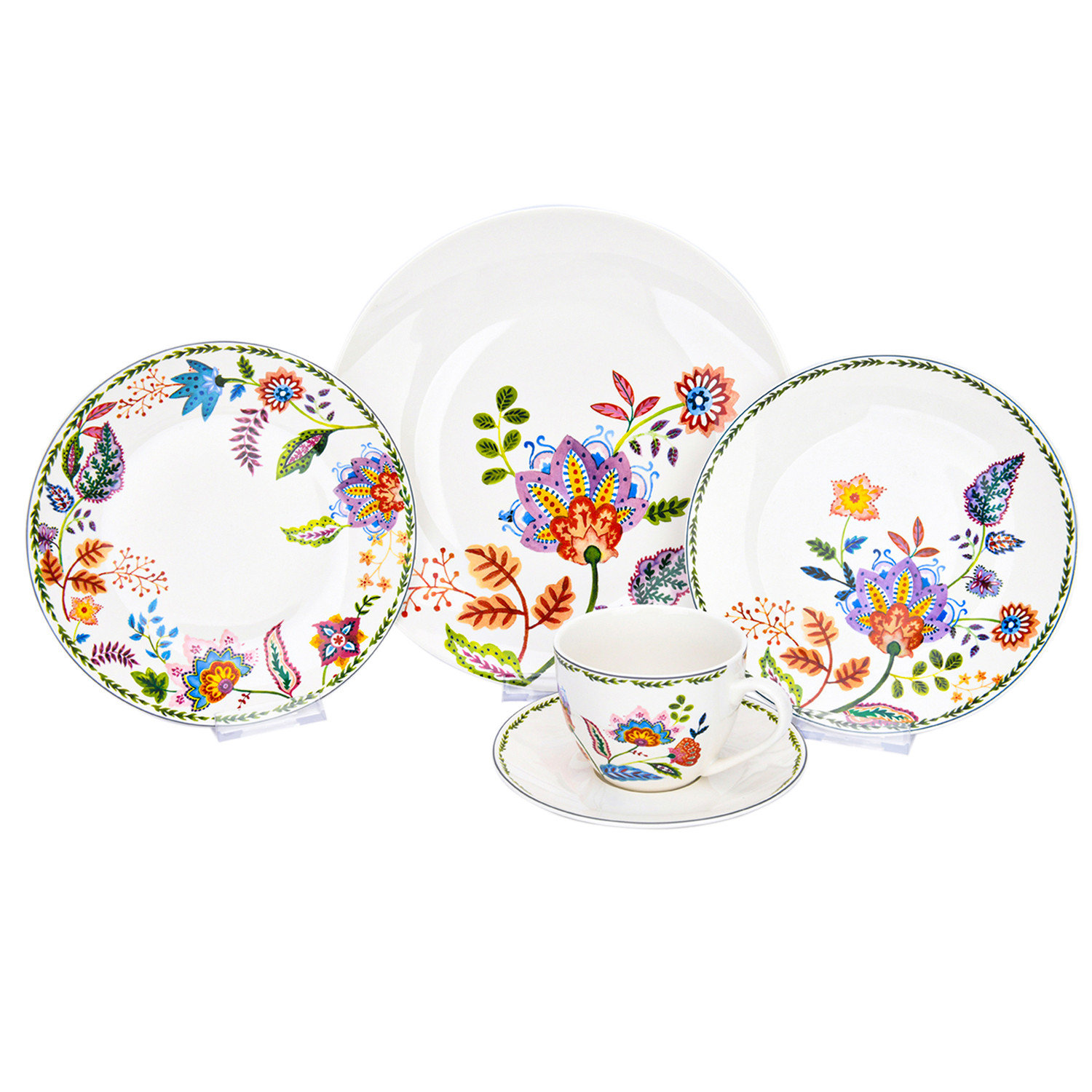 STP Goods Bone China Dinnerware Set - Service for 4 | Wayfair