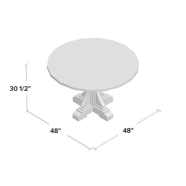 One Allium Way® Davi Fir Solid Wood Dining Table & Reviews | Wayfair