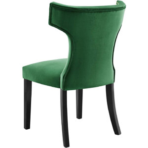 Rosdorf Park Giano Velvet Wing Back Parsons Chair | Wayfair